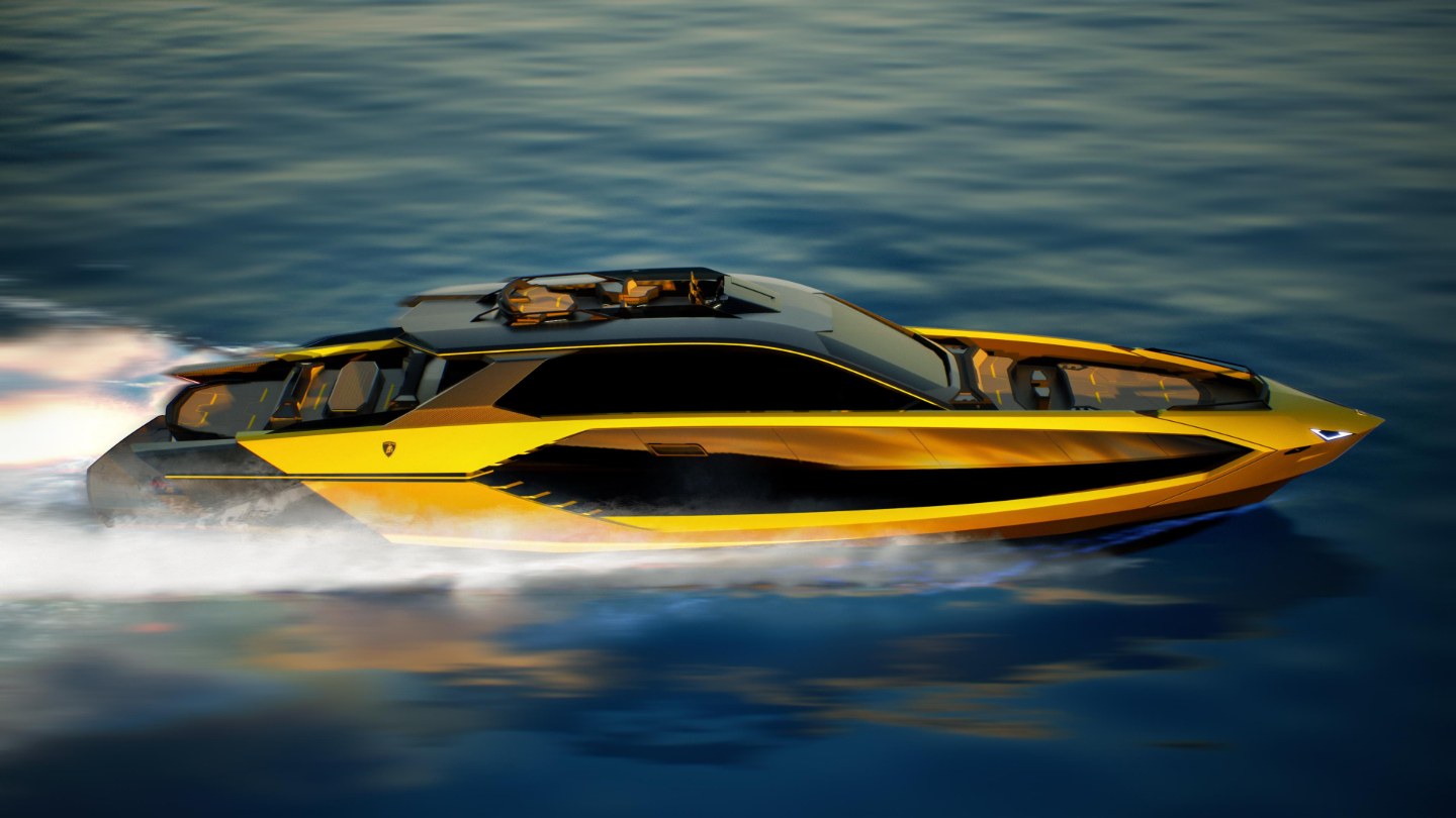 Kun Lamborghini lasketaan vesille, siinä tulee olla kolme 2 600 ...